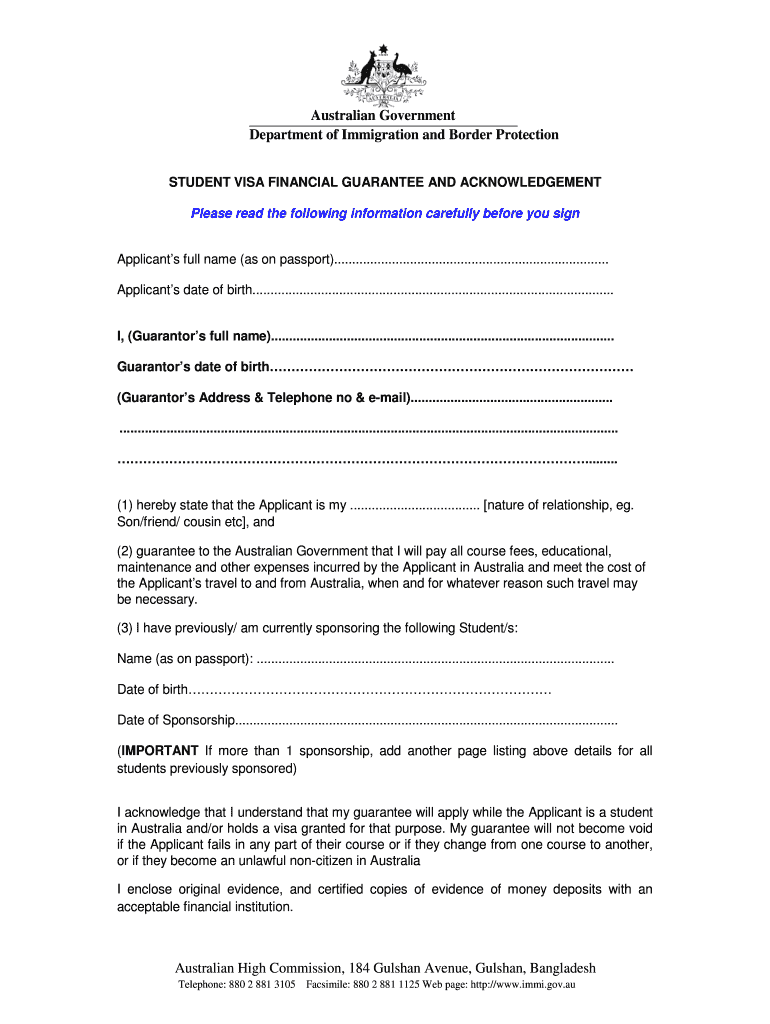 Rental Guarantor Letter Template Australia Fill Out Sign Online DocHub