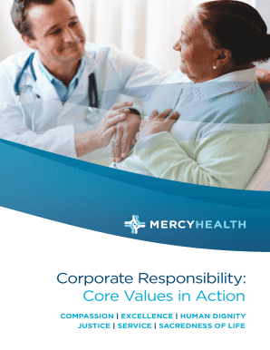 Fillable Online Corporate Responsibility Core Values in Action ...