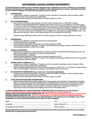 Fillable Online NEW BUSINESS ACCOUNT OPENING REQUIREMENTSdocx Fax Email ...