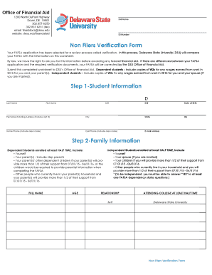 Fillable Online desu Non Filers Verification Form - desu Fax Email ...