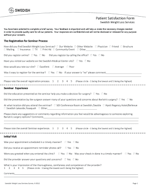 Fillable Online Patient Satisfaction Form June2012pub Fax Email Print ...