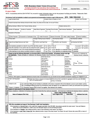 Fillable Online SBB Credit Card Application - fsbwccom Fax Email Print ...