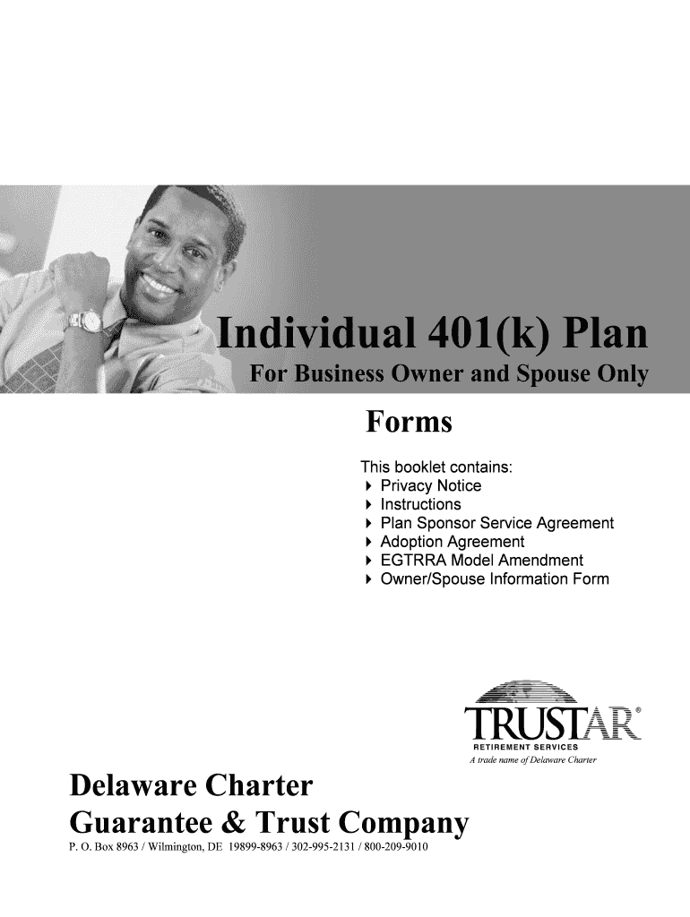 Fillable Online Individual 401k Plan Fax Email Print - pdfFiller