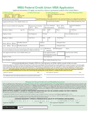Fillable Online msufcu Select VISA Classic Card Style - msufcu Fax ...