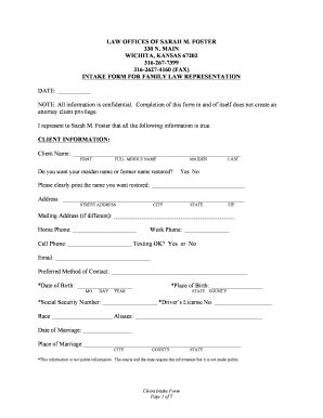 Fillable Online divorce intake form 2015doc Fax Email Print - pdfFiller