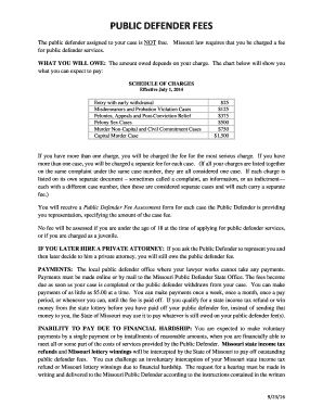 Fillable Online PUBLIC DEFENDER FEES Fax Email Print - pdfFiller