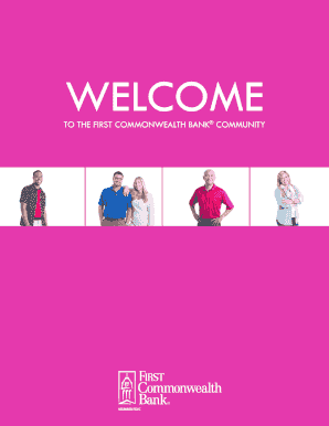 Fillable Online TO THE FIRST COMMONWEALTH BANK COMMUNITY Fax Email ...