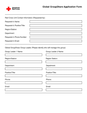 Fillable Online Global GroupShare Application Form - Zendesk Fax Email ...