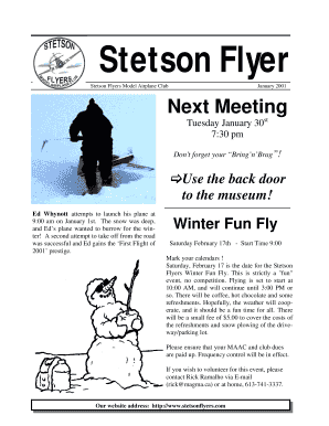 Fillable Online Stetson Flyer Fax Email Print - pdfFiller