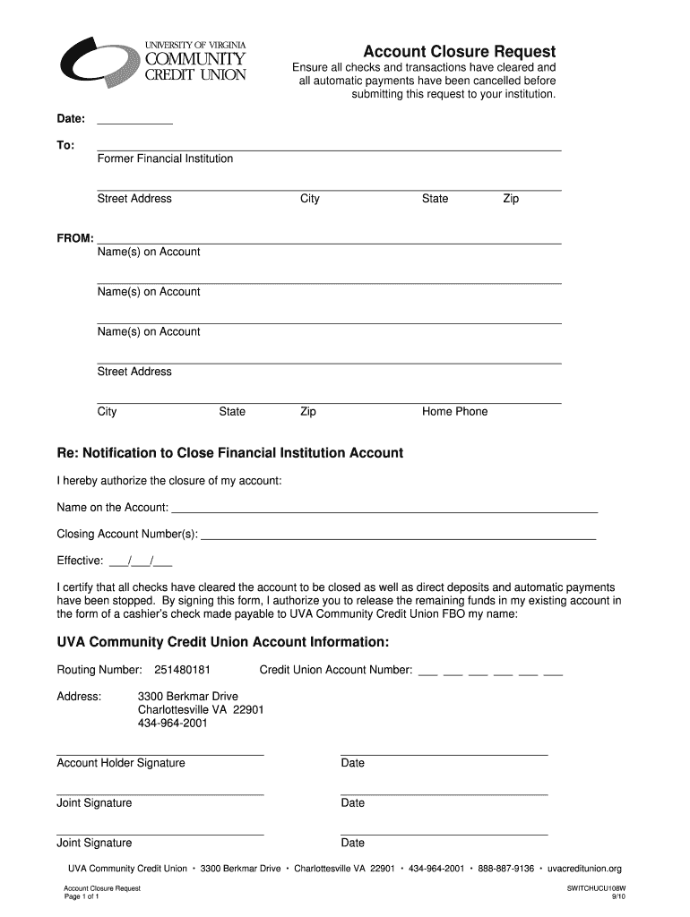 Fillable Online uvacreditunion Ensure all checks and transactions have ...