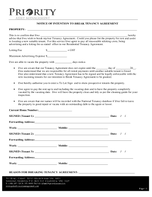 Fillable Online Lease Break Fax Email Print - pdfFiller