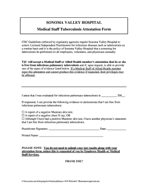 Fillable Online SONOMA VALLEY HOSPITAL Fax Email Print - pdfFiller
