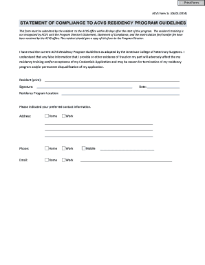 Fillable Online acvs ACVS Form 1c (06012014) Fax Email Print - pdfFiller