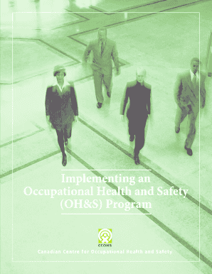 Fillable Online ccohs Implementing an Occupational Health and Safety ...