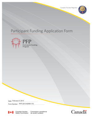 Fillable Online Form Number PFP 2015NOR01FA Fax Email Print - pdfFiller