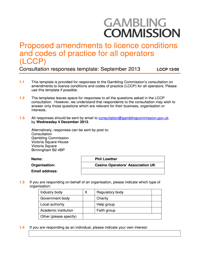 Fillable Online Response form COA Fax Email Print - pdfFiller