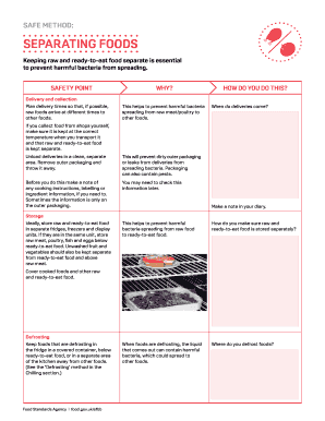Fillable Online Keeping raw and ready-to-eat food separate is essential ...