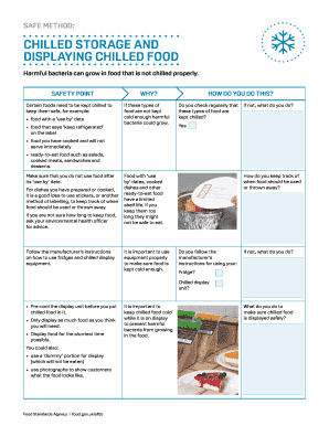 Fillable Online SAFE METHOD CHILLED STORAGE AND DISPLAYING CHILLED FOOD ...