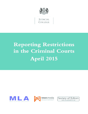 Fillable Online Reporting Restrictions Fax Email Print - pdfFiller