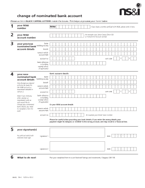 Fillable Online change of nominated bank account Fax Email Print ...