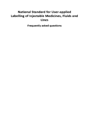 Fillable Online Labelling of Injectable Medicines, Fluids and Fax Email ...
