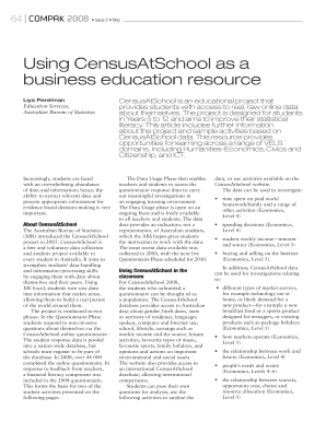 Fillable Online abs gov Using CensusAtSchool as a business education ...