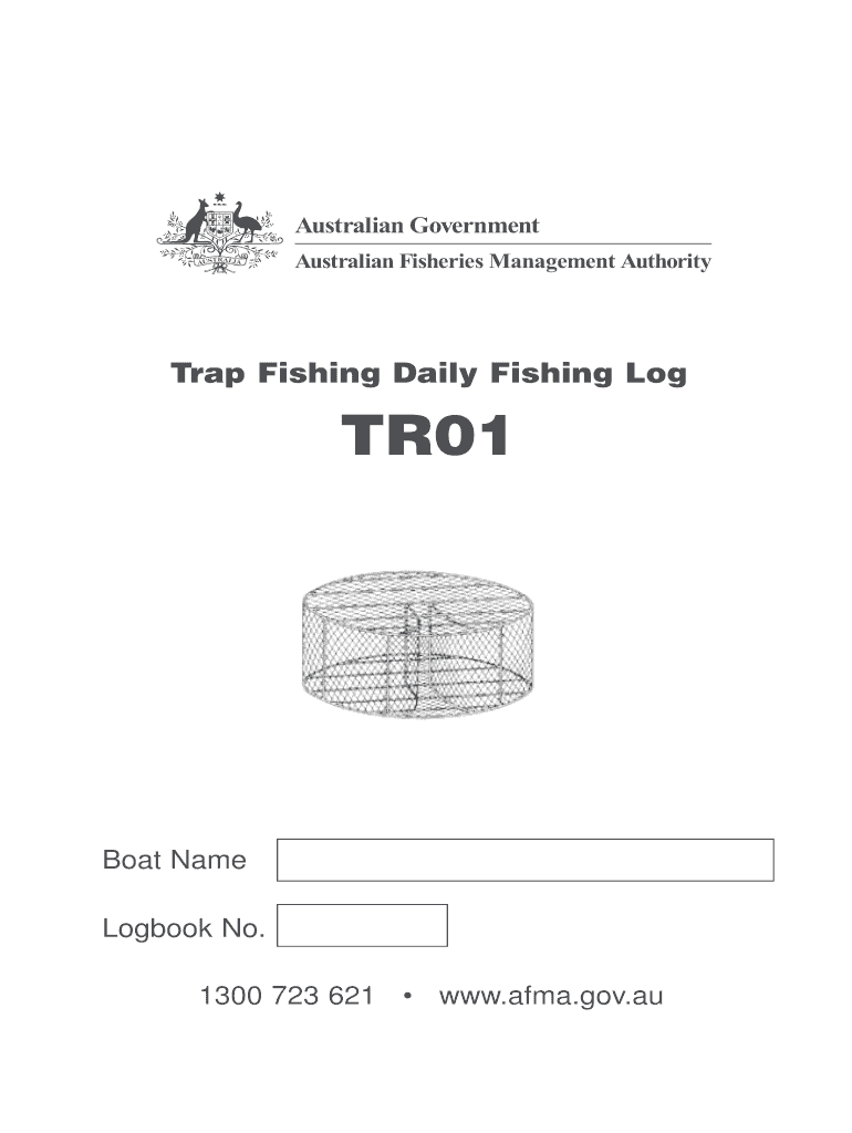 Fillable Online TR01 - Trap Fishing Daily Fishing Log Fax Email Print ...