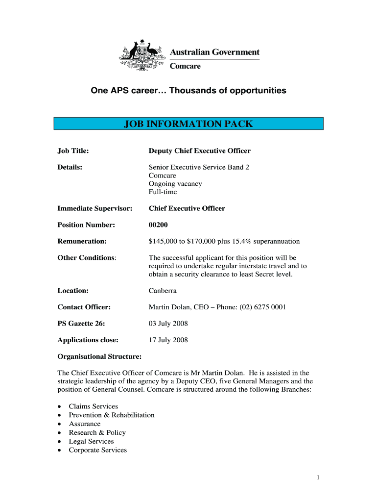 Fillable Online One APS career Thousands of opportunities Fax Email ...