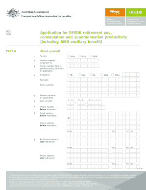Dfrdb Form D20 1986 - Fill Online, Printable, Fillable, Blank | pdfFiller