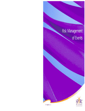 Fillable Online Risk Management of Events Risk Management of Events Fax ...