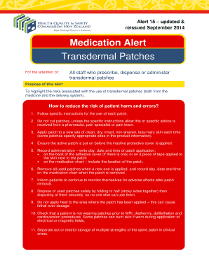Fillable Online Transdermal Patches Fax Email Print - pdfFiller