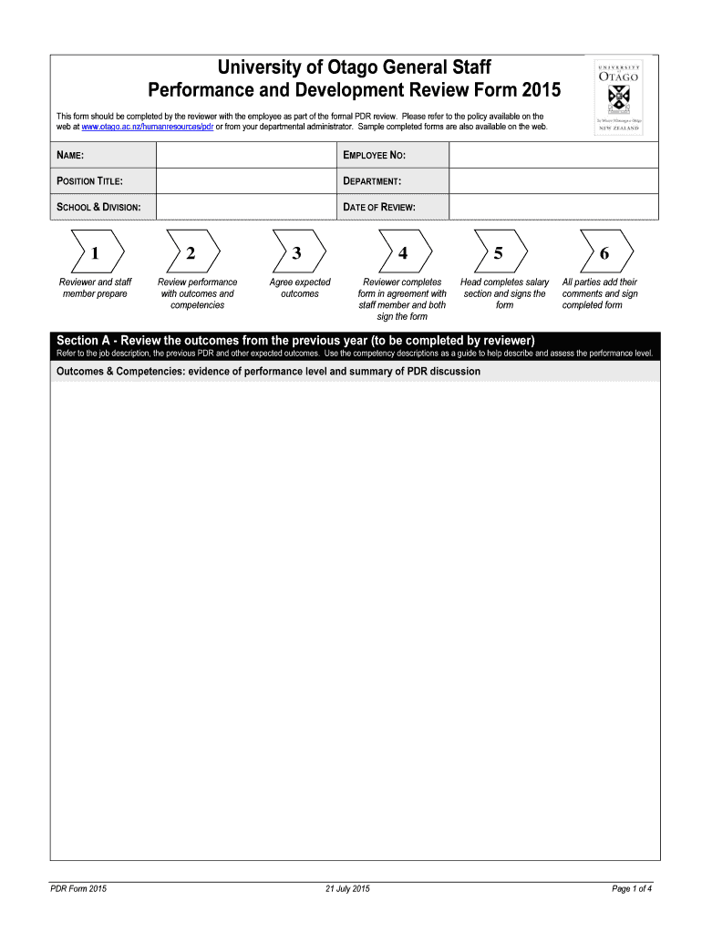 Fillable Online otago ac University of Otago General Staff Fax Email Print - pdfFiller