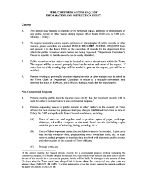 Fillable Online PUBLIC RECORDS ACCESS REQUEST Fax Email Print - pdfFiller