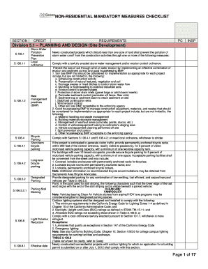 Fillable Online Non-Residential Mandatory Measures Checklist - City of ...