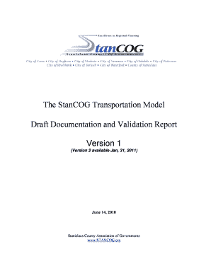Fillable Online fresnocog The StanCOG Transportation Model Draft ...