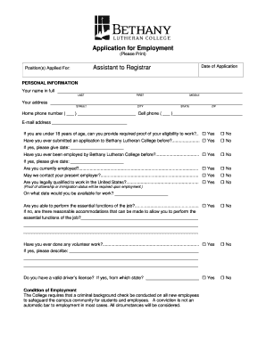 Fillable Online Assistant to Registrar Fax Email Print - pdfFiller