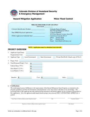 Fillable Online Colorado Division of Homeland Security Emergency Fax ...