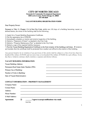 Fillable Online northchicago CITY OF NORTH CHICAGO Fax Email Print ...