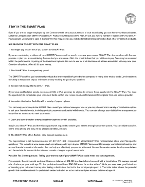 Fillable Online hanover-ma Deferred Compensation SMART Plan SMART Plan ...