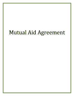 Fillable Online northlibertyiowa Mutual Aid Agreement ...