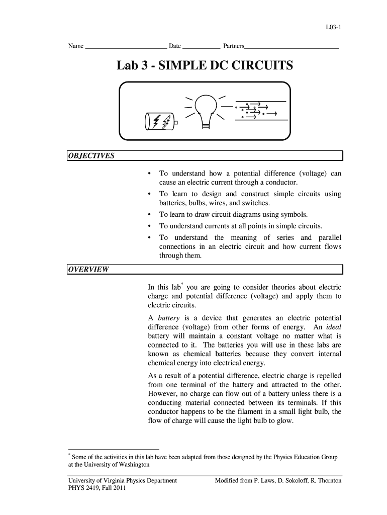 Fillable Online people virginia Lab 03 - Simple DC Circuits ...