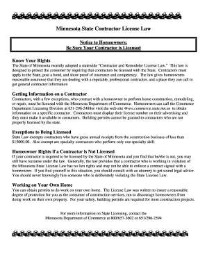 Fillable Online ci international-falls mn Minnesota State Contractor ...