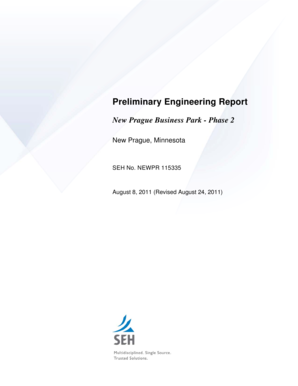 Fillable Online Preliminary Engineering Report-Revised Fax Email Print ...