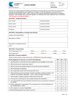 Fillable Online kimberleyports wa gov Broome Port Services ...