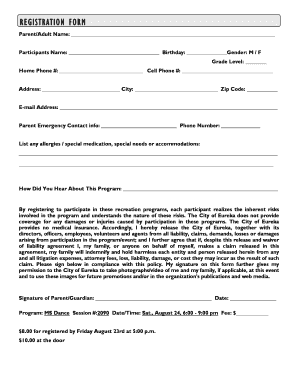 Fillable Online Birthday Gender M F Fax Email Print - pdfFiller