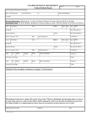 Fillable Online Citizens Crime Report Page 2pub Read-Only Fax Email ...