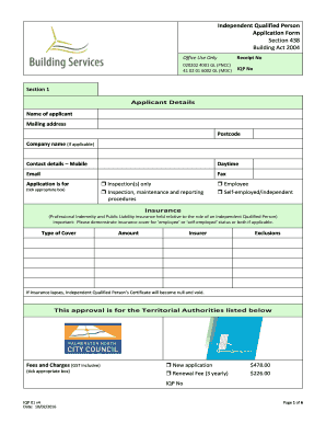 Fillable Online IQP application form v4 Fax Email Print - pdfFiller