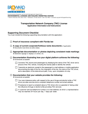 Fillable Online broward Broward County Application for Transportation ...
