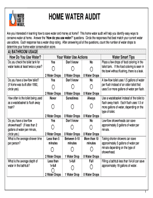 Fillable Online cityofdublin HOME WATER AUDIT - The City of Dublin Fax ...