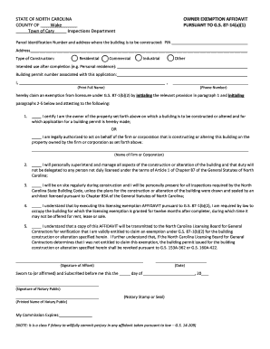 Fillable Online townofcary WAKE COUNTY BUILDING INSPECTIONS - townofcaryorg Fax Email Print ...